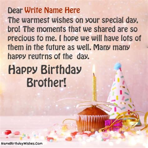 Many Many Happy Returns Of The Day Brother
