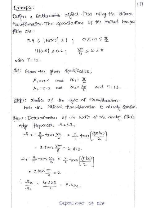 Iir Filters In Digital Signal Processing Lecture Notes