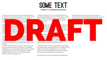 How To Correctly Add A DRAFT Watermark To Your PowerPoint Slides