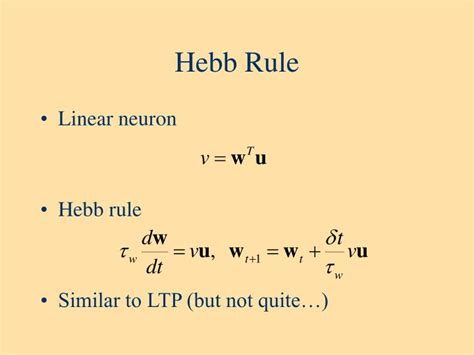 Ppt Hebb Rule Powerpoint Presentation Free Download Id3556816