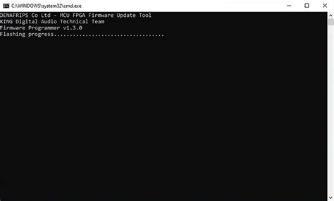 USB MCU FIRMWARE UPDATE Denafrips