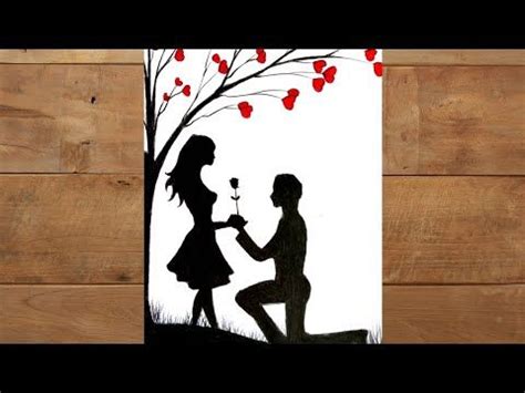 Pencil Sketch Romantic Propose Scenery How To Draw Romantic Couple