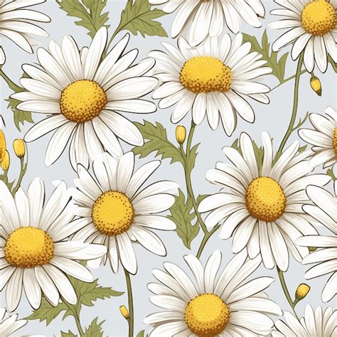 Premium Ai Image Daisy Pattern For Mandala Design