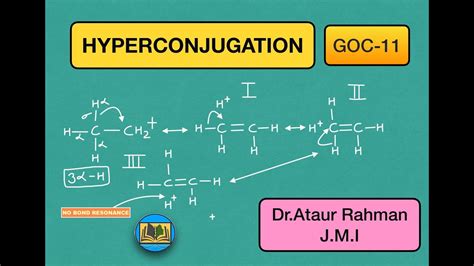 Hyperconjugation Goc 11 Part 1 Class 11th12thjeeneetdrataur
