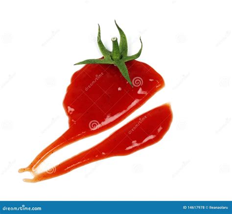 Ketchup Drop Isolated Tomato Sauce Splash Catsup Stain Hot Puree