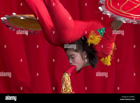 Contortionist Performs Stock Photo Alamy