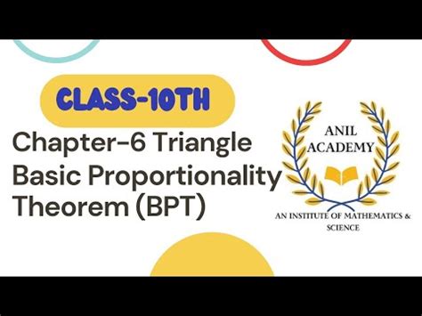 Class 10th Chapter 6 Triangle Introduction Proof Of Basic