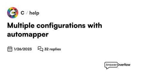 Multiple Configurations With Automapper C