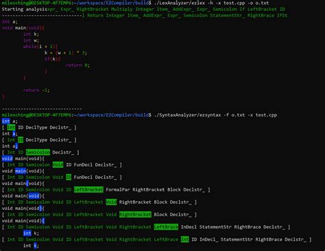 github milesching ezcompiler a c like language compiler