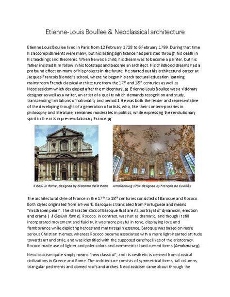 Neoclassical Architecture Characteristics