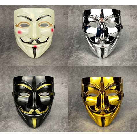 Jual Topeng Hacker Gold Spesiall Edition Shopee Indonesia