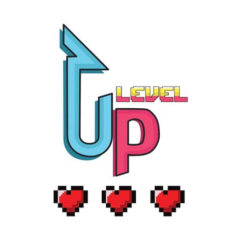 Illustration Of Level Up Premium Vector