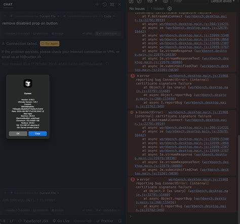 Cursor Ai Chat Connection Error Discussions Cursor Community Forum