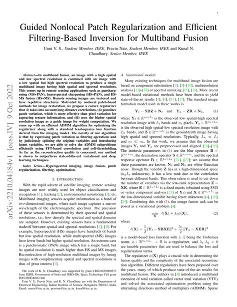 Pdf Guided Nonlocal Patch Regularization And Efficient Filtering