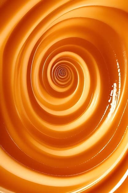 A close up of a orange and yellow spiral | Premium AI-generated image