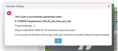 Please Install Mdk Arm V532 Toolchain To Open Th Stmicroelectronics Community