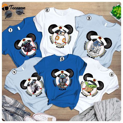 Star Wars Cruise Shirt Darth Vader Mandalorian R2 D2 Yoda Stormtrooper
