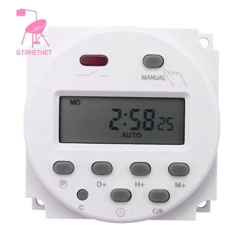 New LCD Digital Control Power Programmable Timer DC 12V 16A Time Relay