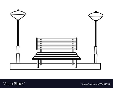 Park Bench Clipart Black And White