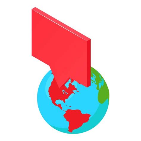 Premium Vector World Location Icon Isometric Vector Planet Earth