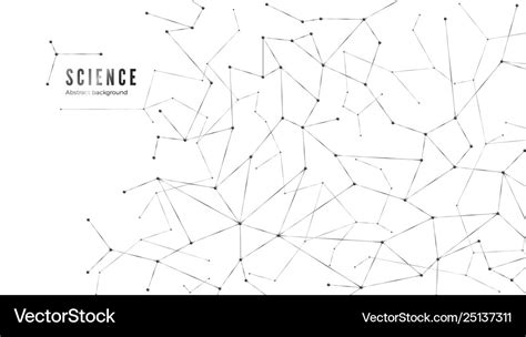Complex Network Nodes Structure Plexus Data Vector Image