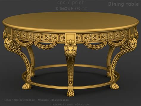 Table 0132 Stl 3d Model For Cnc 3d Stl Model For Cnc Stl Model