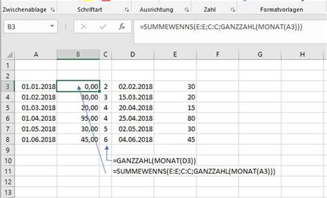 Excel Wie Kann Ich Beträge Eines Bestimmten Zeitraumes Datum