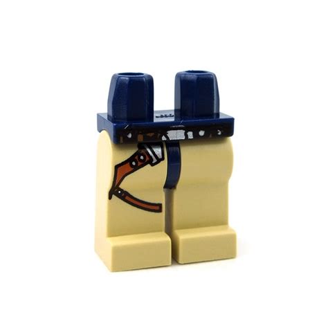 Lego Acessories Minifig Dark Blue Hips And Tan Legs With Gunbelt ﻿ La