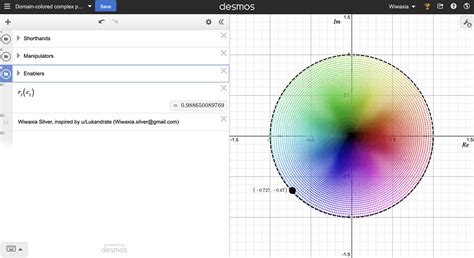 Domain Colored Complex Power Spiral Inspired By Ulukandrate Rdesmos