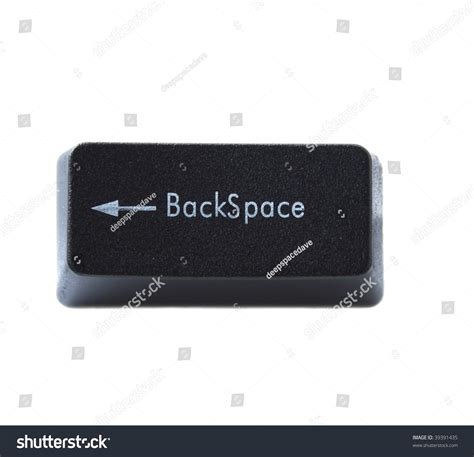 The Backspace Key From A Black Computer Keyboard Stock Photo 39391435