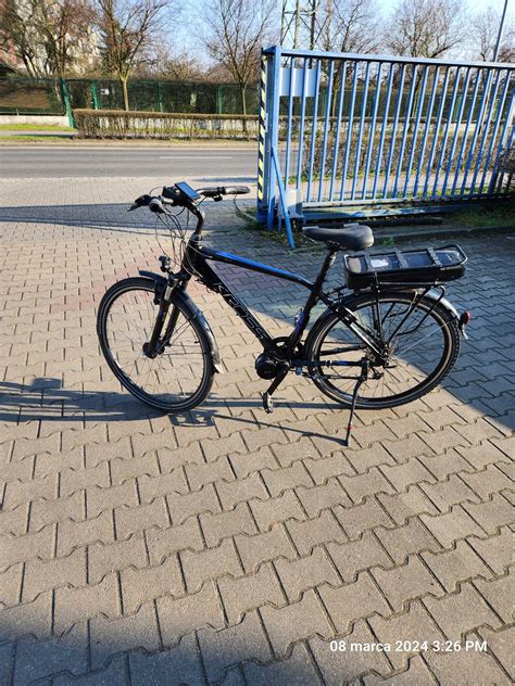 Rower Elektryczny Kross Alp Z Dołożonym Silnikiem Middrive Bafang 750w