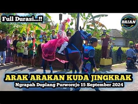 Pawai Kuda Jingkrak Desa Ngrapah Doplang Purworejo YouTube