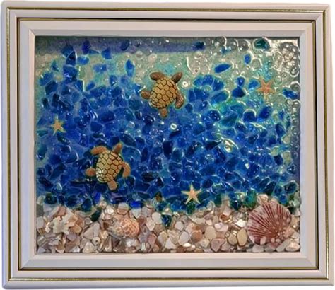 Makamsui Sea Glass Art Kit Sea Glass Art Craft Kit For
