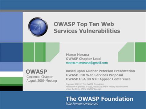 Owasp Forum Web Services Security PPT