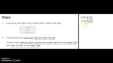 Part 2 Adding And Subtracting Rationals Youtube