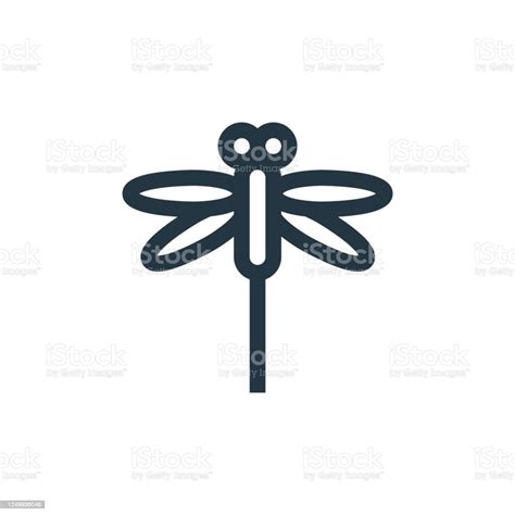 잠자리 벡터 아이콘 잠자리 편집 가능한 스트로크 웹 및 모바일 앱 로고 인쇄 매체에 사용하기 위한 잠자리 선형 기호입니다 얇은 선 그림 벡터 격리 된 윤곽선 도면입니다 0