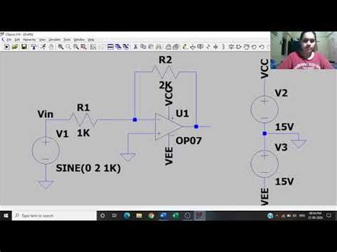 Inverting And Non Inverting Amplifier Using LTSpice YouTube