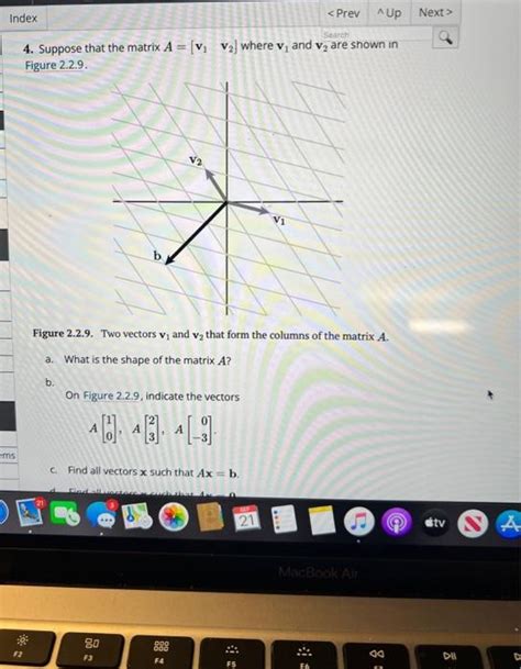 Solved 4 Suppose That The Matrix A V1v2 Where V1 And V2 Chegg Com