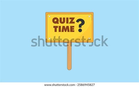 Quiz Time Background Vector Image Element Stock Vector Royalty Free 2586945827 Shutterstock