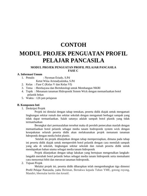 Contoh 2 Modul Ajar Pdf