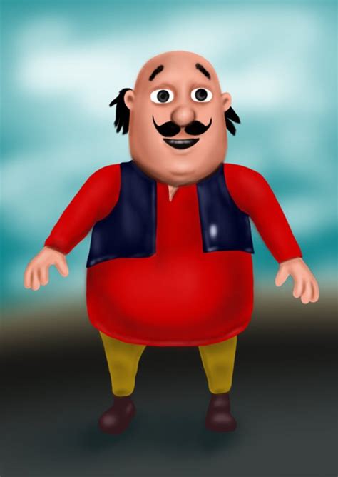Learn How To Draw Motu From Motu Patlu Motu Patlu Step By Step
