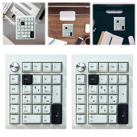 Pohot Wireless Mechanical Numpad GHz BT Type C Wired Keys Programmable Macro Keypad