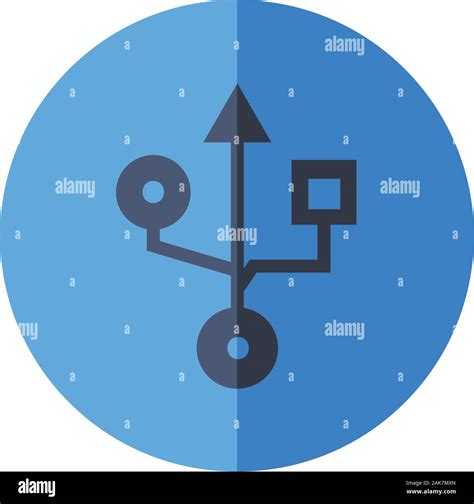 Usb Connection Symbol Isolated Icon Stock Vector Image Art Alamy