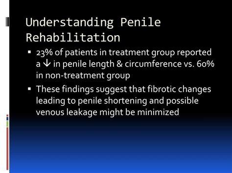 Ppt Erection Misdirection Penile Rehabilitation And Treatments For