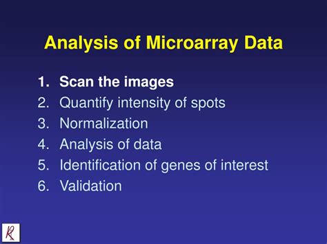 PPT Analysis Of Microarray Data PowerPoint Presentation Free Download ID