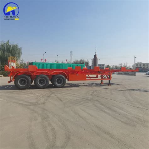 Good Price Tri Axle 40ft Skeleton Gooseneck Container Chassis Skeleton