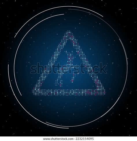 Wild Animals Road Symbol Filled White Stock Vector Royalty Free