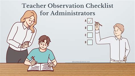 Printable Teacher Observation Checklist For Administrators Pdf