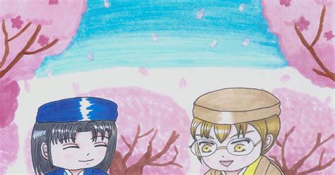 創作戦国 道三先生と桜の茶会 いまや。のイラスト Pixiv