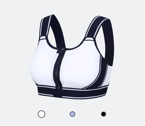 하이서포트 밴드라인 집업 스포츠브라